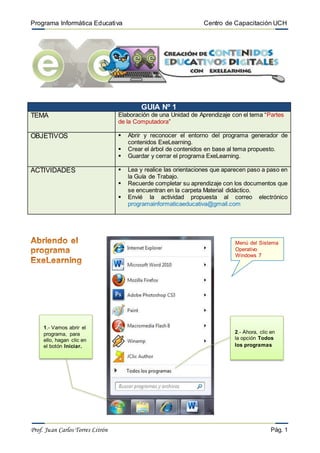 Exe learning arbol de contenidos | PDF