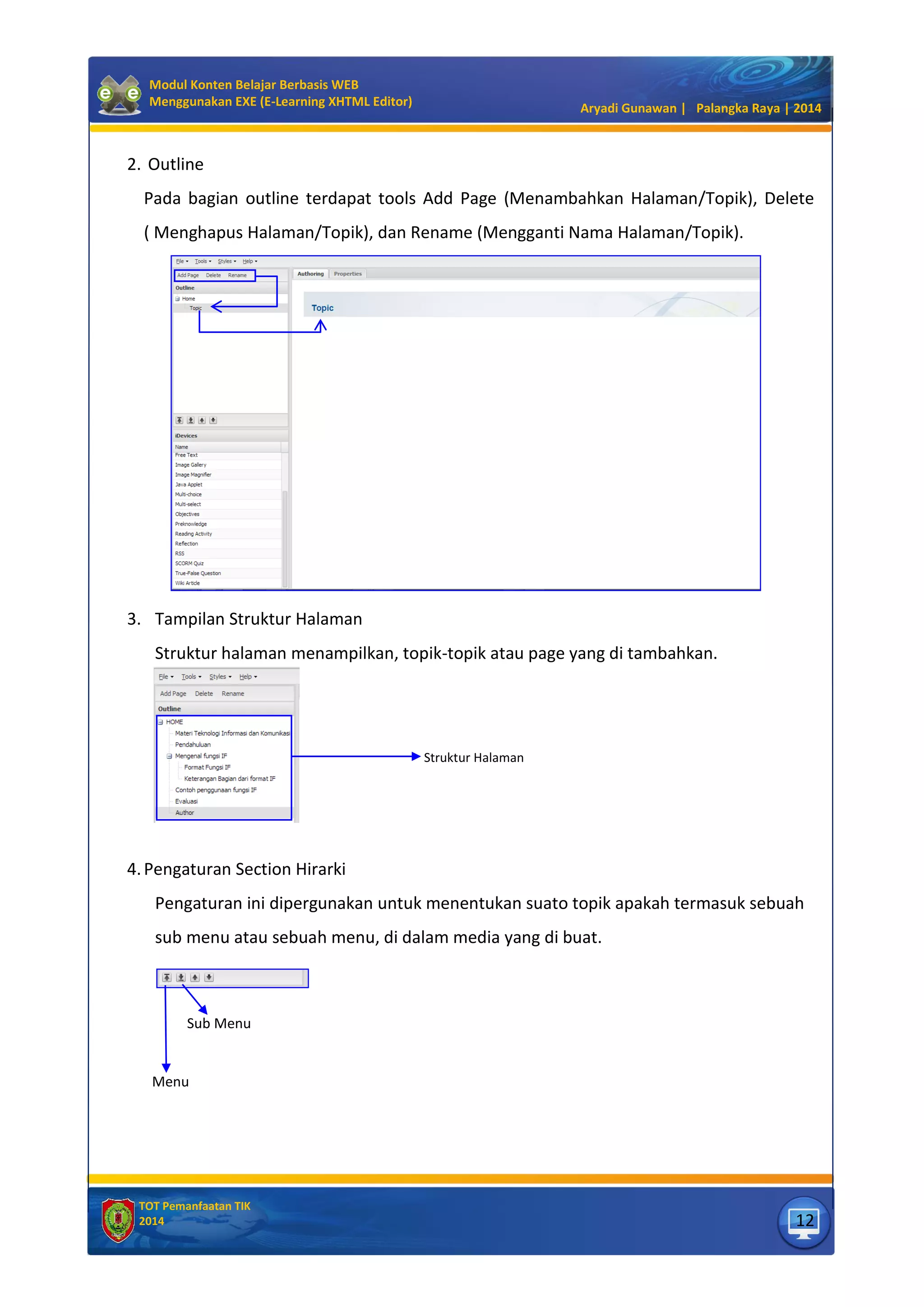Modul Installasi Dan Fundamental Exe Learning | PDF