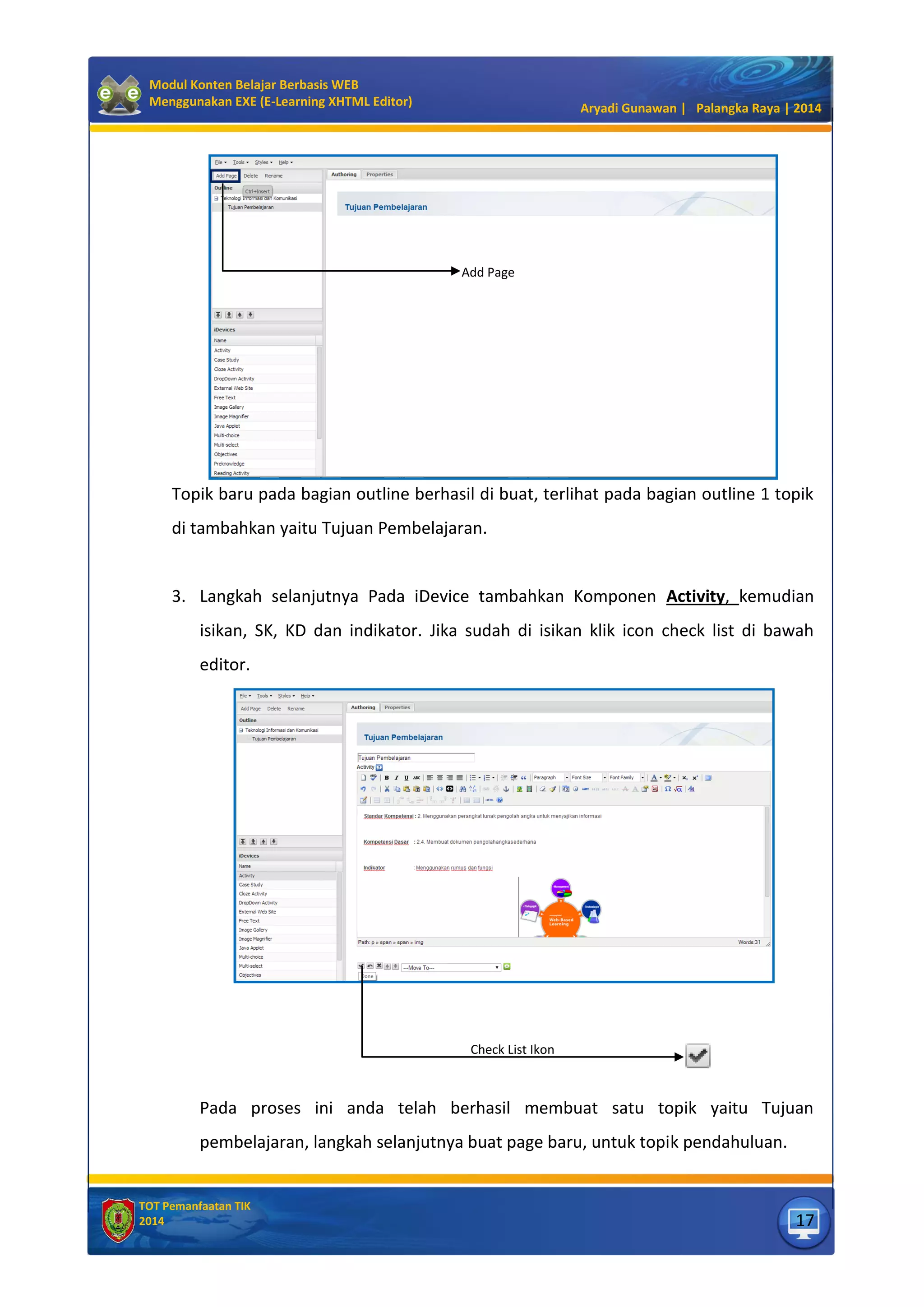 Modul Installasi Dan Fundamental Exe Learning | PDF