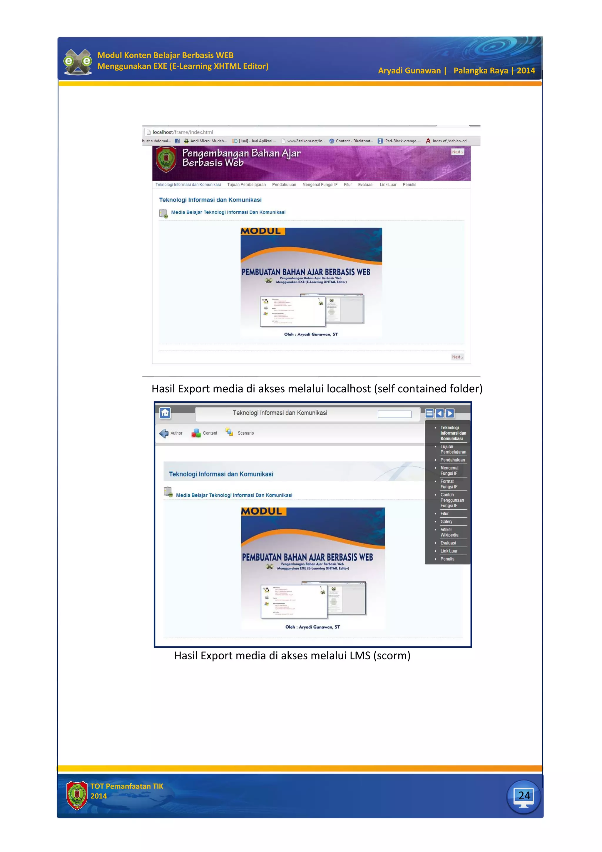 Modul Installasi Dan Fundamental Exe Learning | PDF