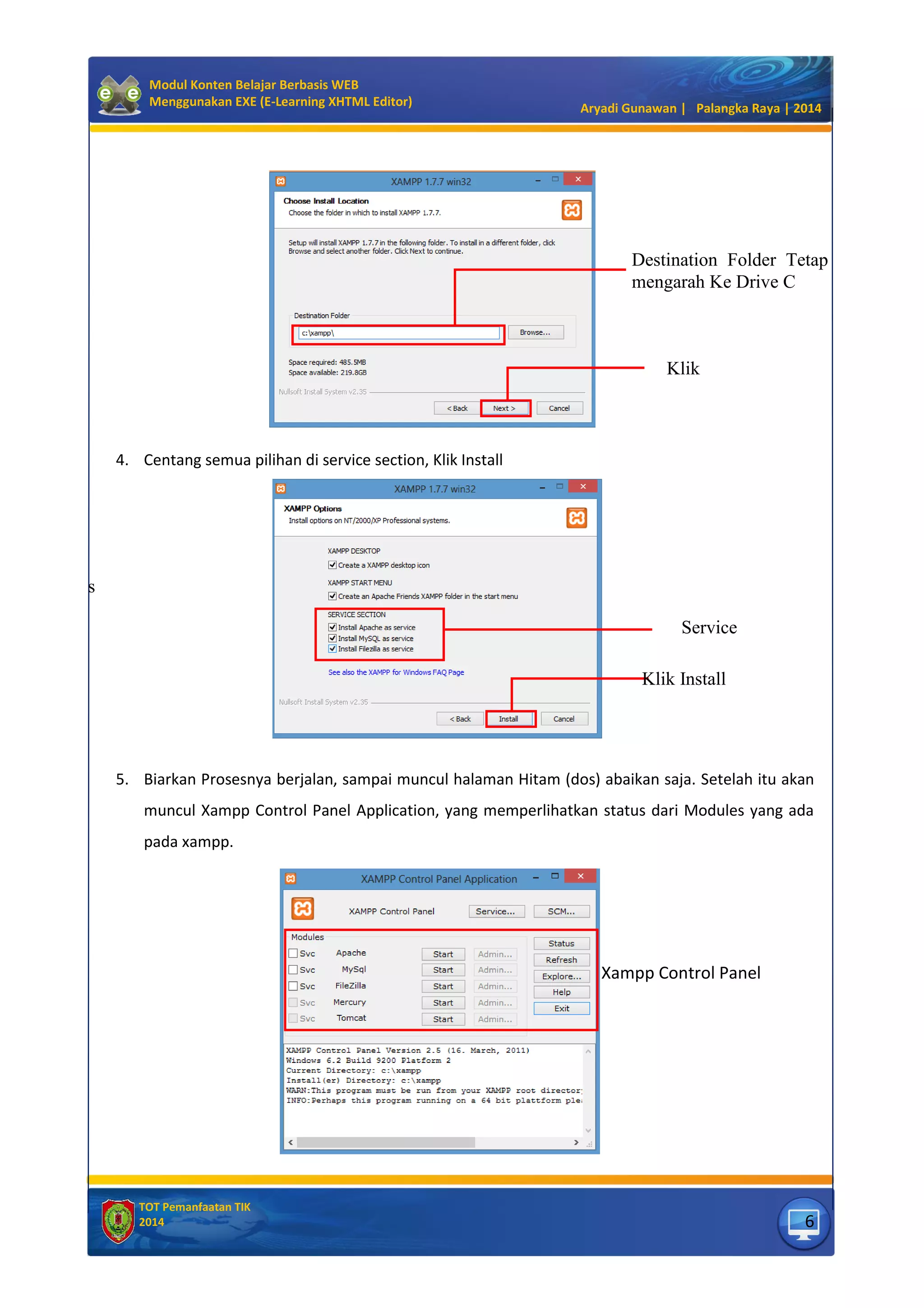 Modul Installasi Dan Fundamental Exe Learning | PDF