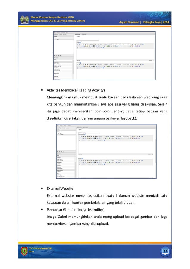 Modul Installasi Dan Fundamental Exe Learning | PDF