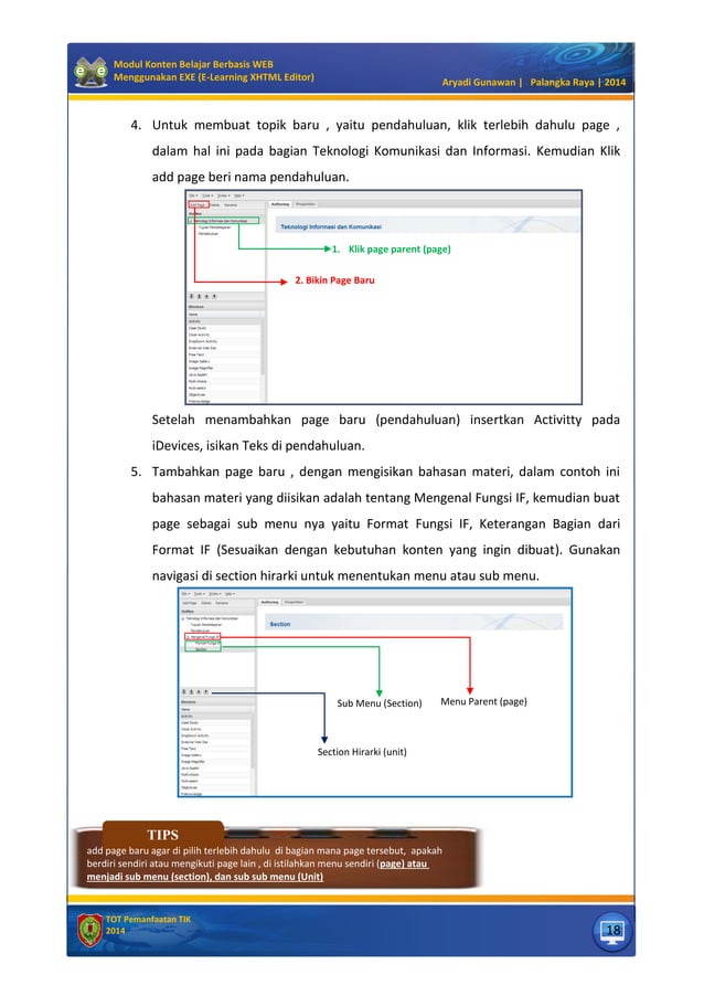 Modul Installasi Dan Fundamental Exe Learning | PDF