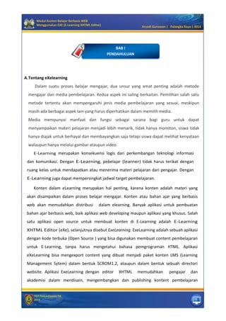 Modul Installasi Dan Fundamental Exe Learning | PDF