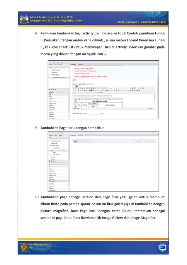 Modul Installasi Dan Fundamental Exe Learning | PDF