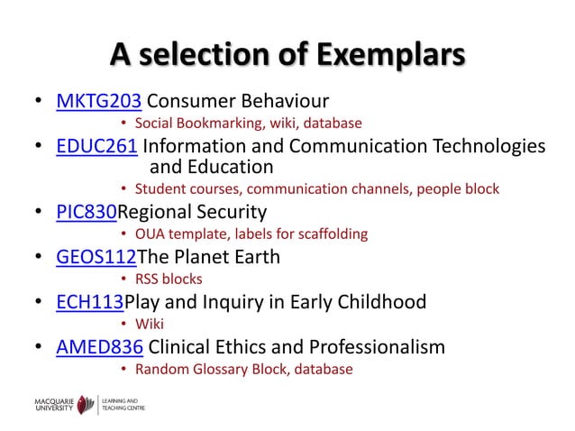 Exemplars | PPT