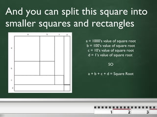 Square Roots without a Calculator - John Doe | PPT