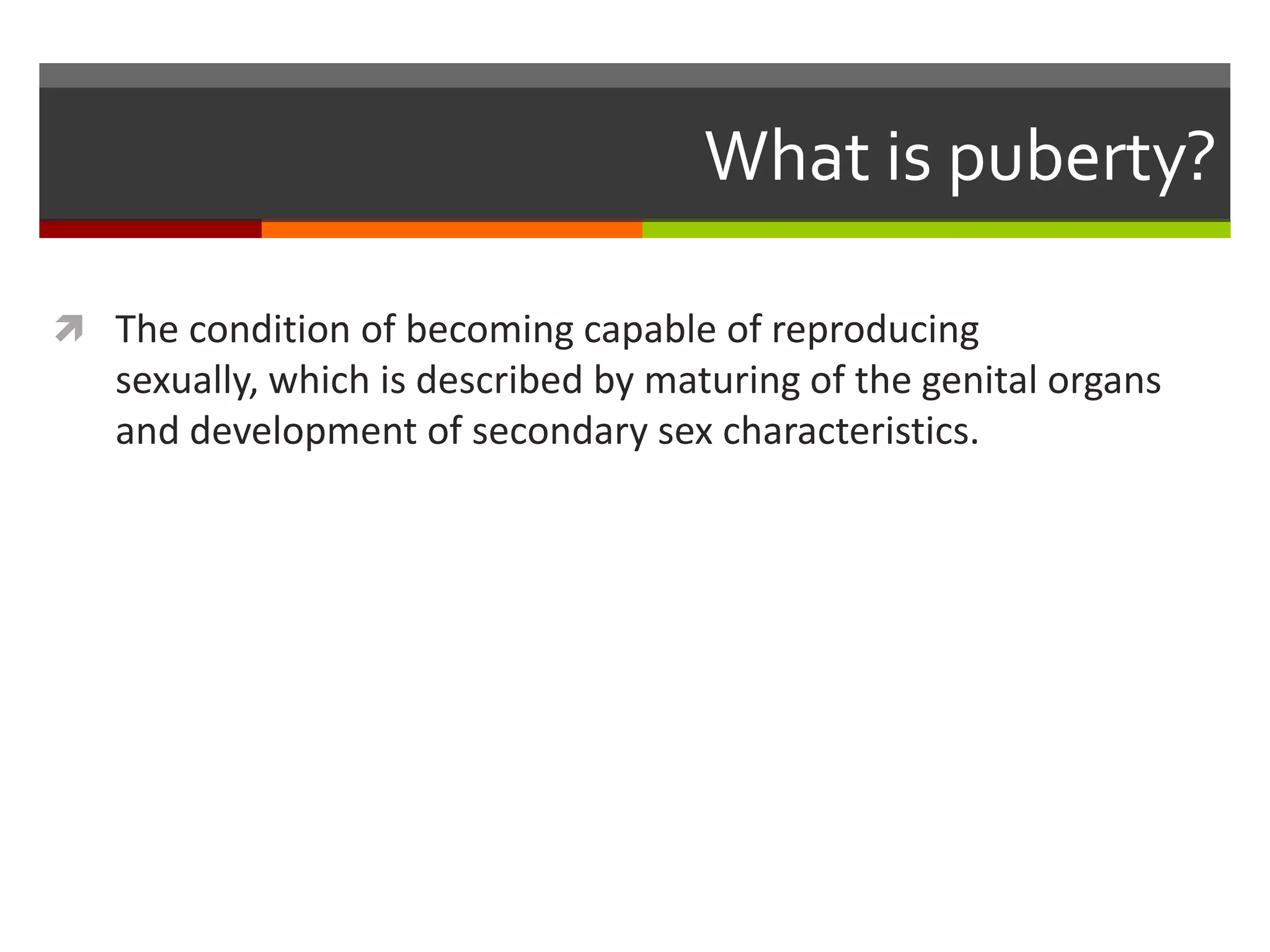 Exemplary unit 4 puberty project | PPTX | Hormonal Disorders ...