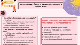 EXEMPLE DE BUNĂ PRACTICĂ PENTRU ARMONIZAREA RELAȚIEI PROFESOR - ELEV ...
