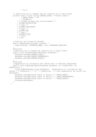 Exemple de création de base | PDF