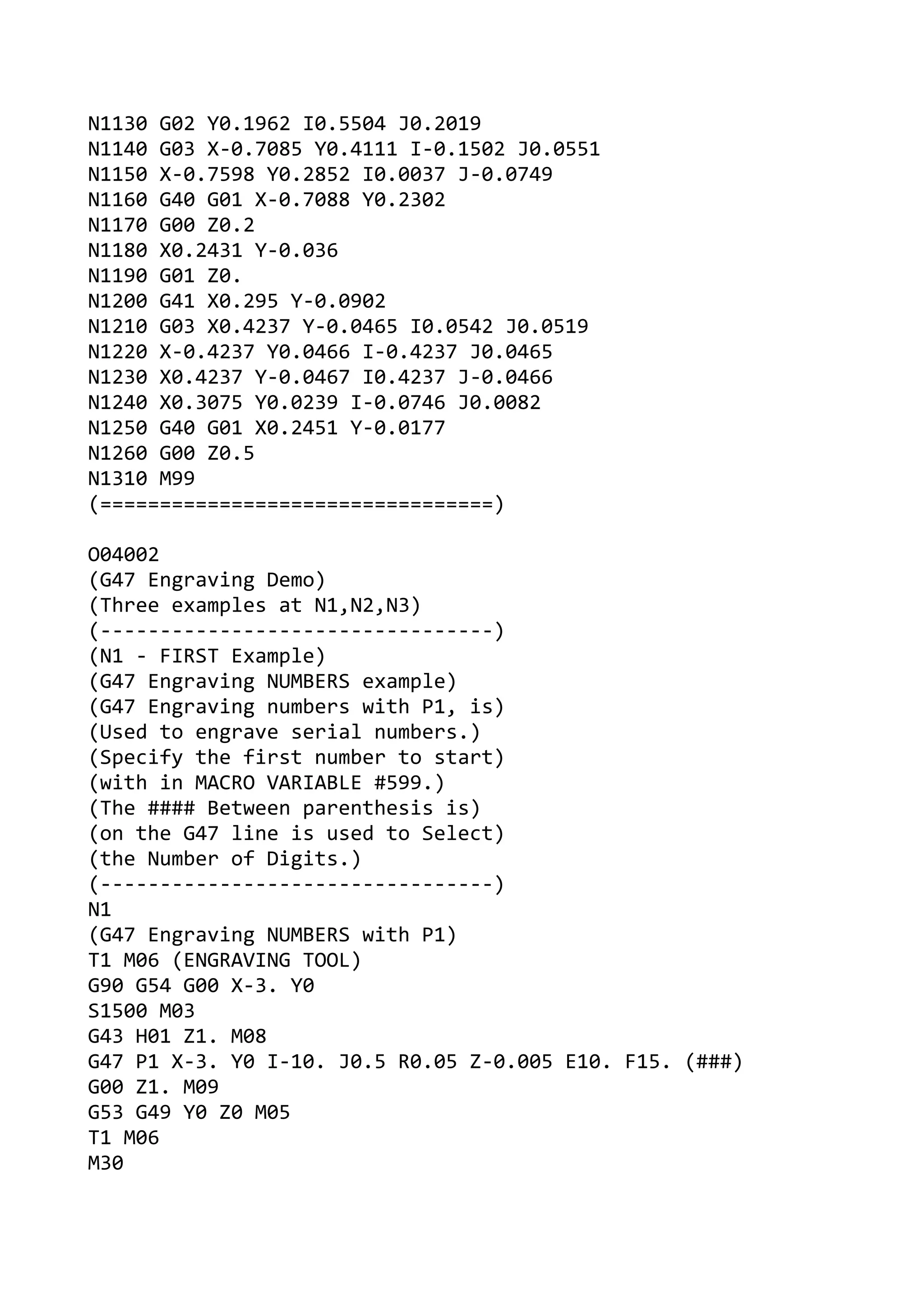Exemple programe cnc freza -fanuc | PDF