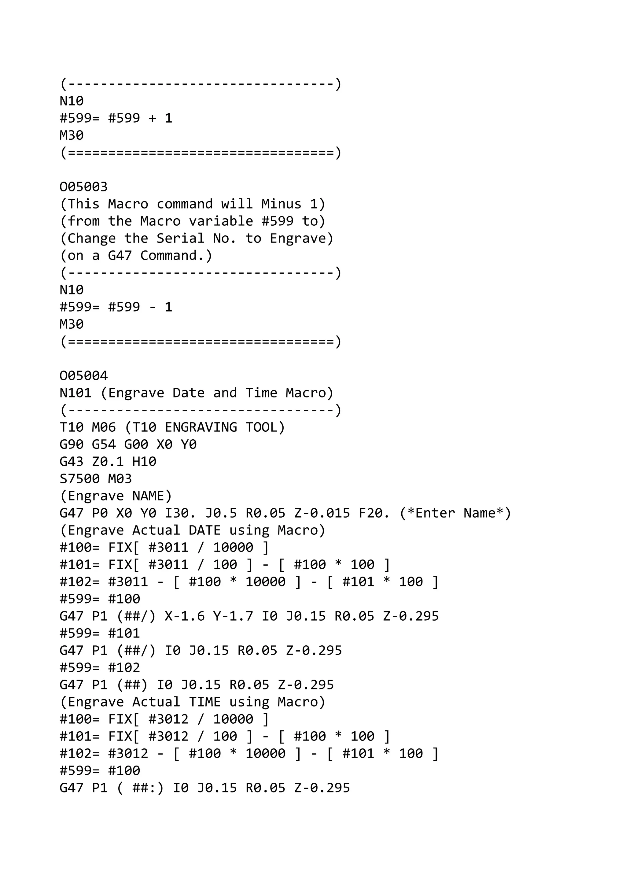 Exemple programe cnc freza -fanuc | PDF