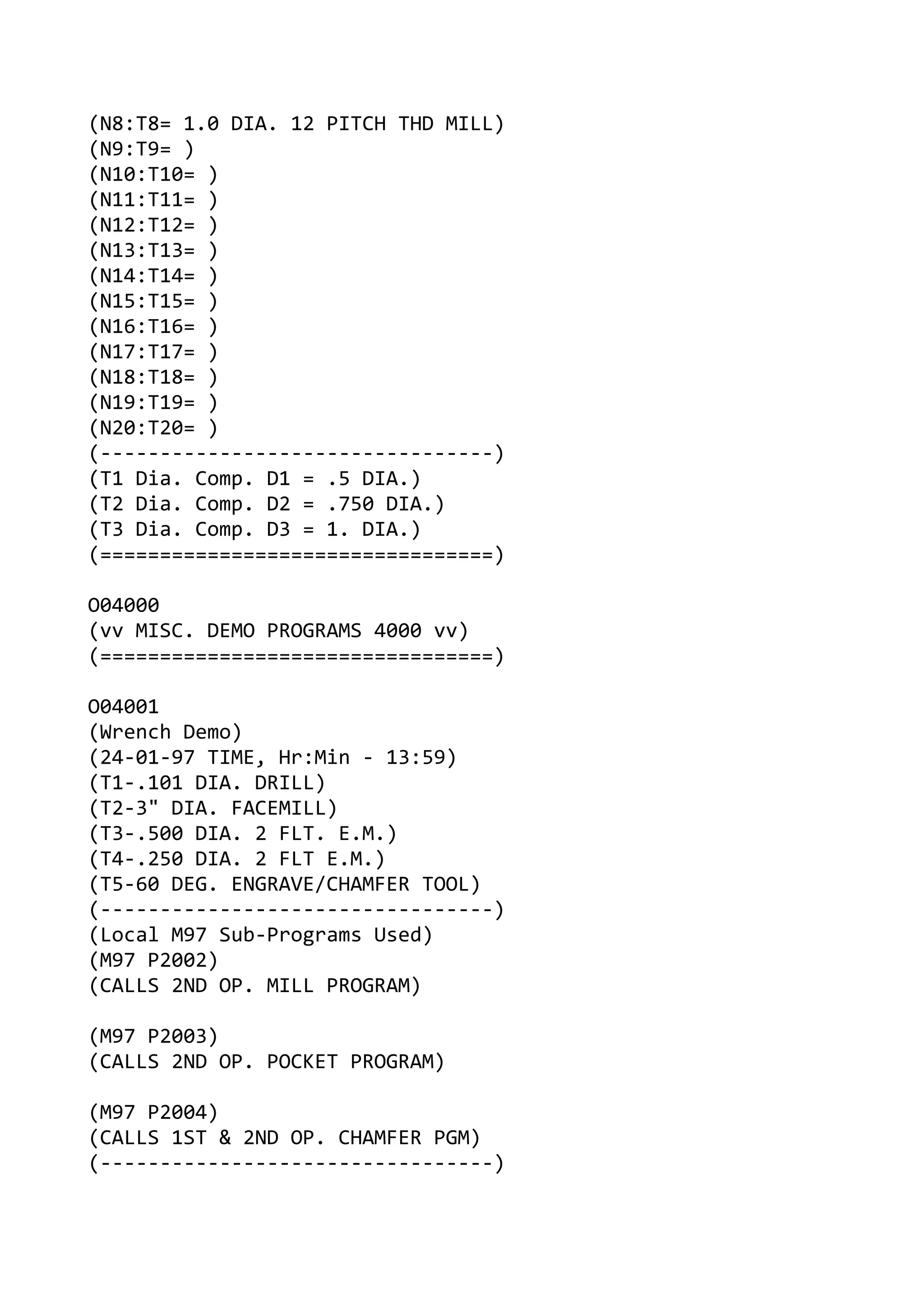 Exemple programe cnc freza -fanuc | PDF