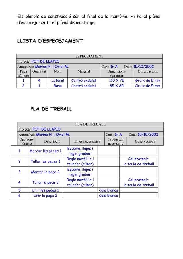 Exemple projecte final | PDF
