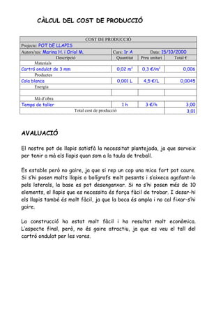 Exemple projecte final | DOC