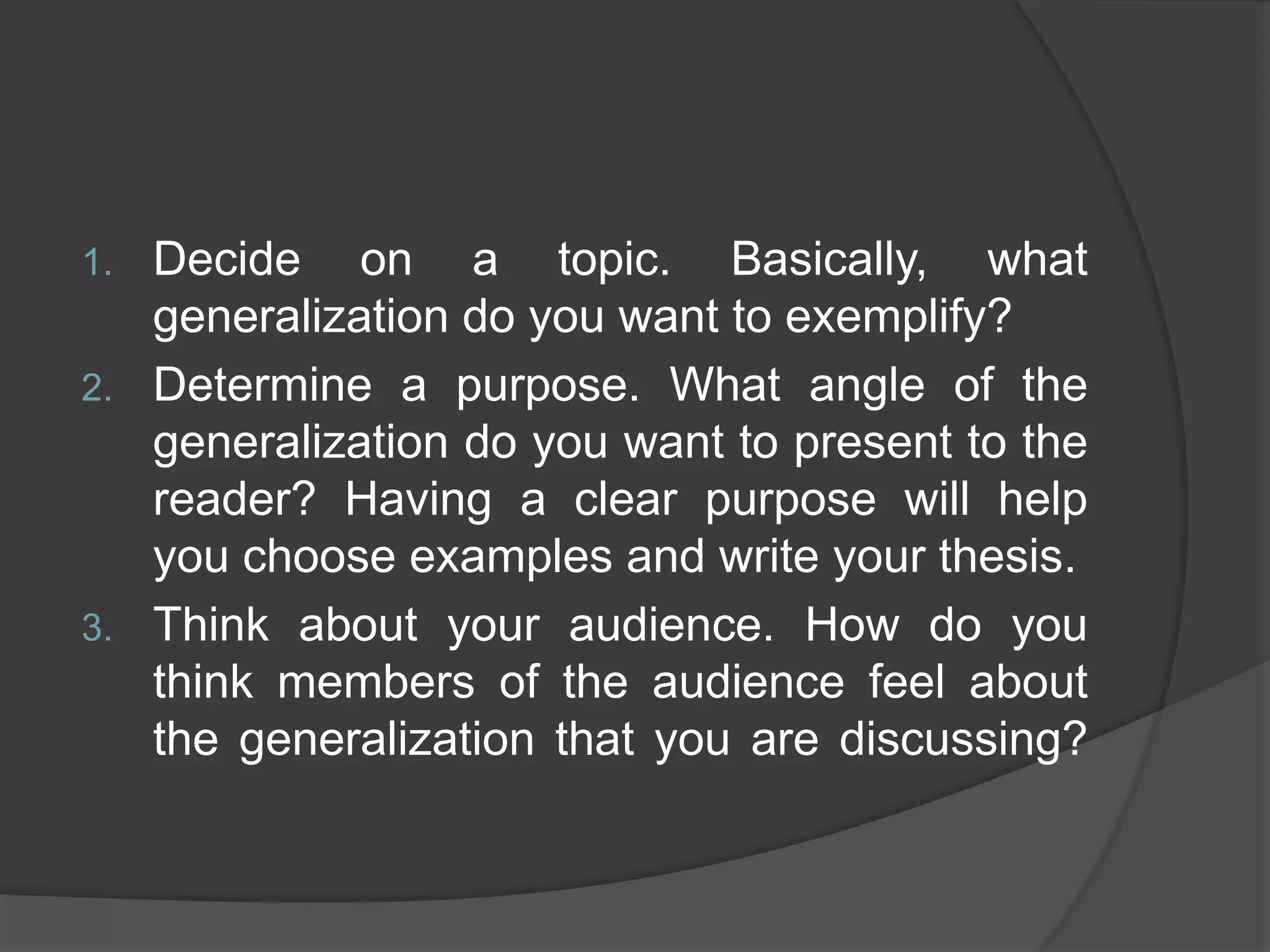 Exemplification | PPTX