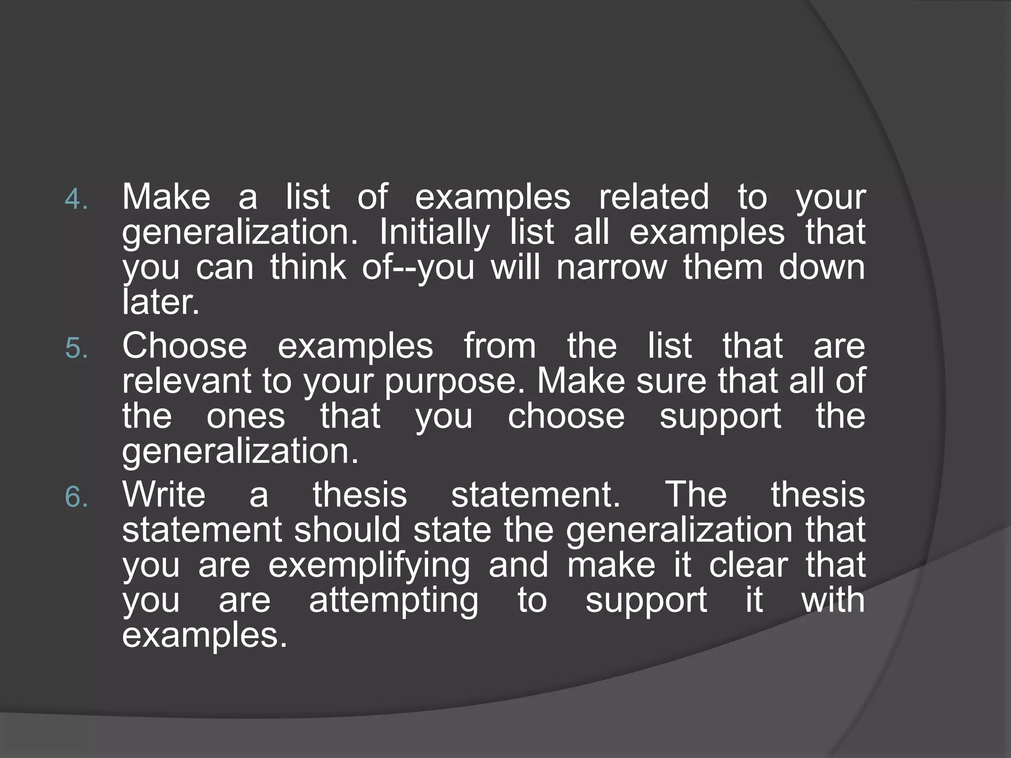 Exemplification | PPTX