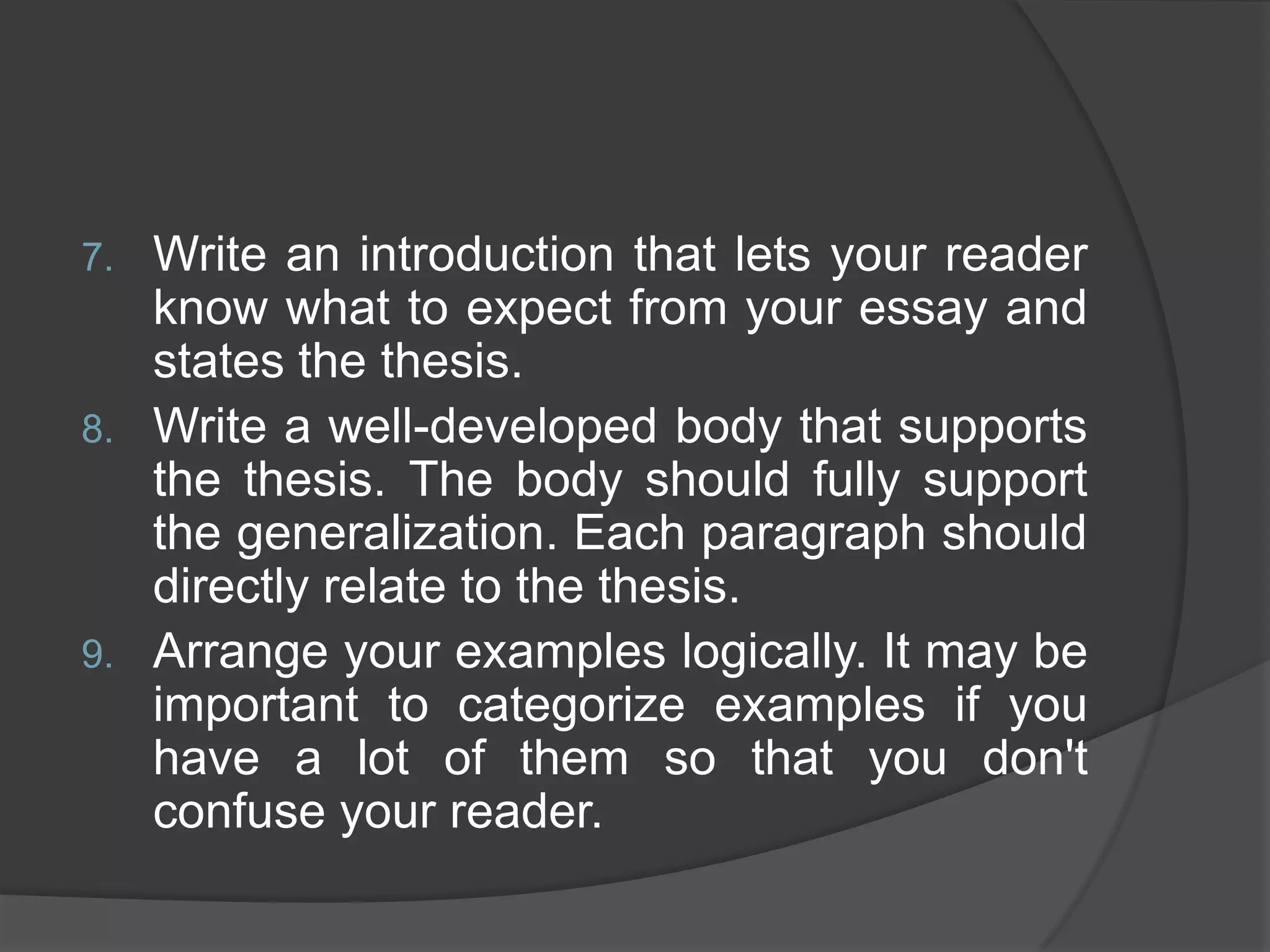 Exemplification | PPTX