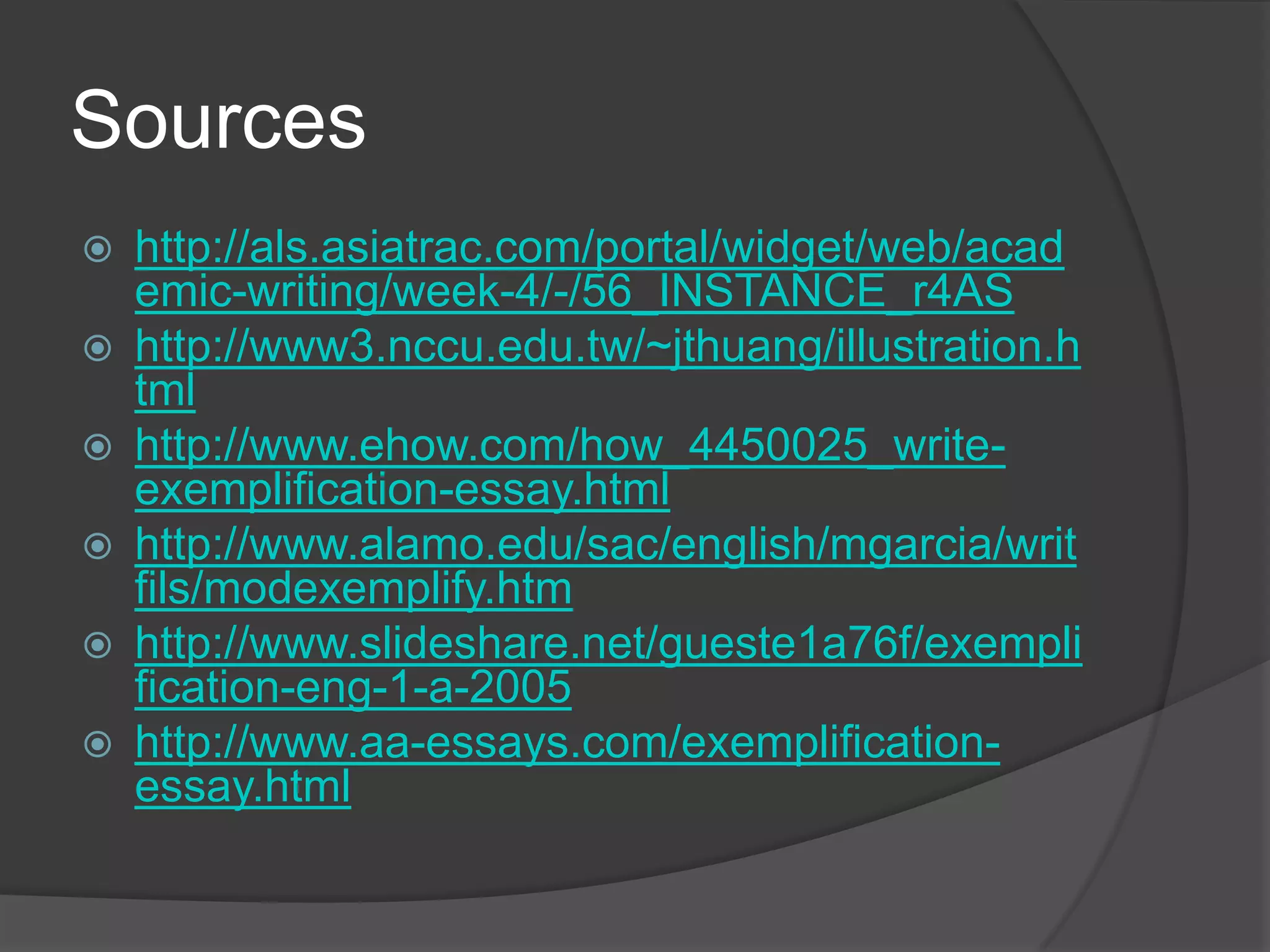 Exemplification | PPTX
