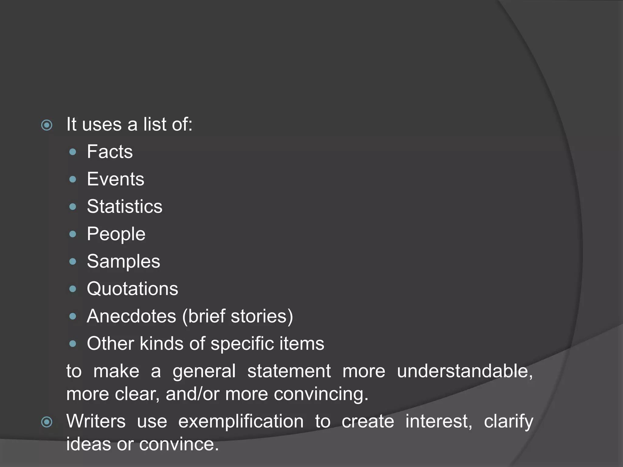 Exemplification | PPTX