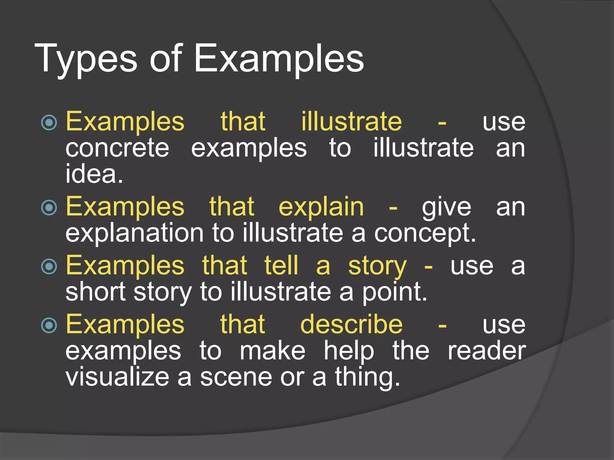 Exemplification | PPTX