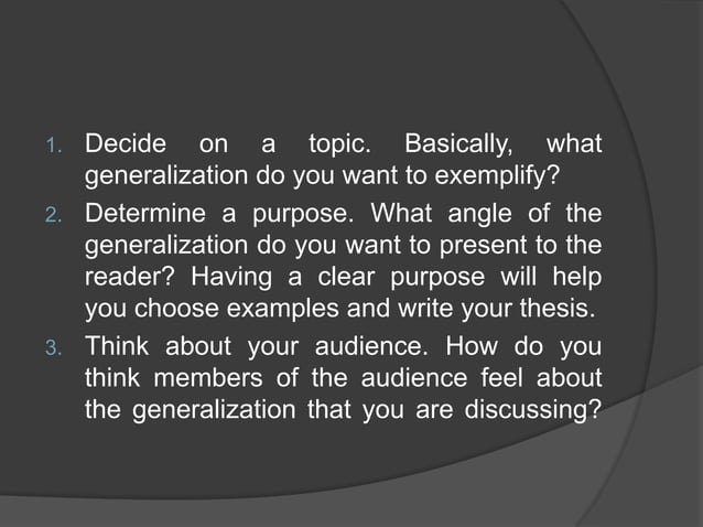 Exemplification | PPTX