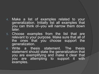 Exemplification | PPTX