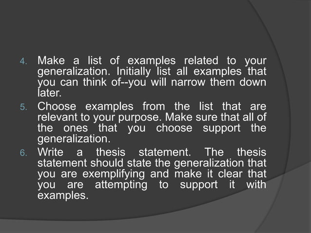 Exemplification | PPTX