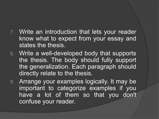 Exemplification | PPTX