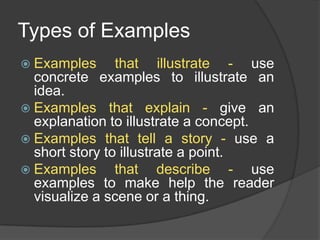 Exemplification | PPTX