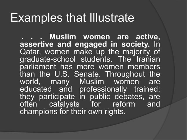 Exemplification | PPTX