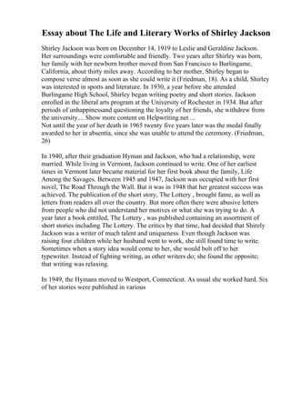 Exemplification Essay Example | PDF