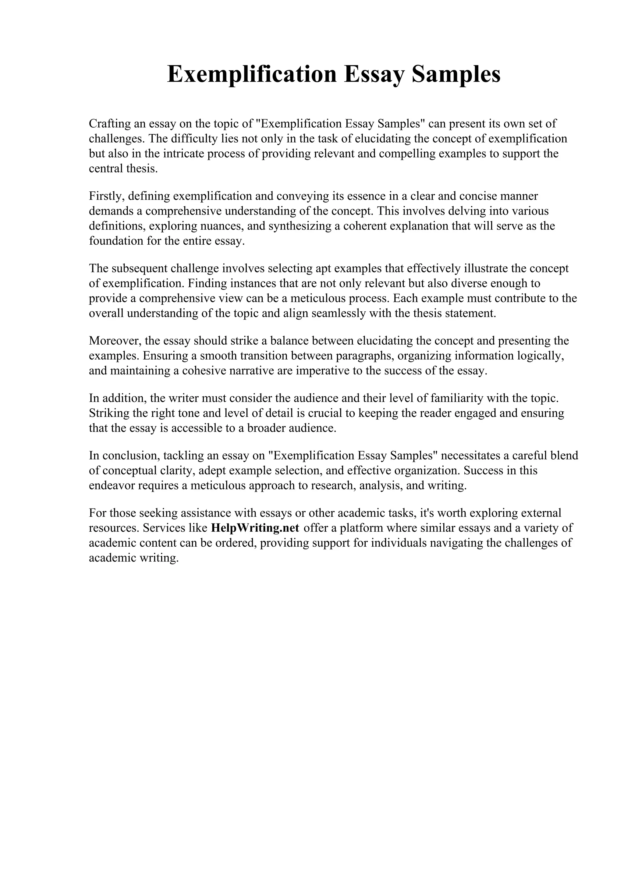 Exemplification Essay Samples.pdf