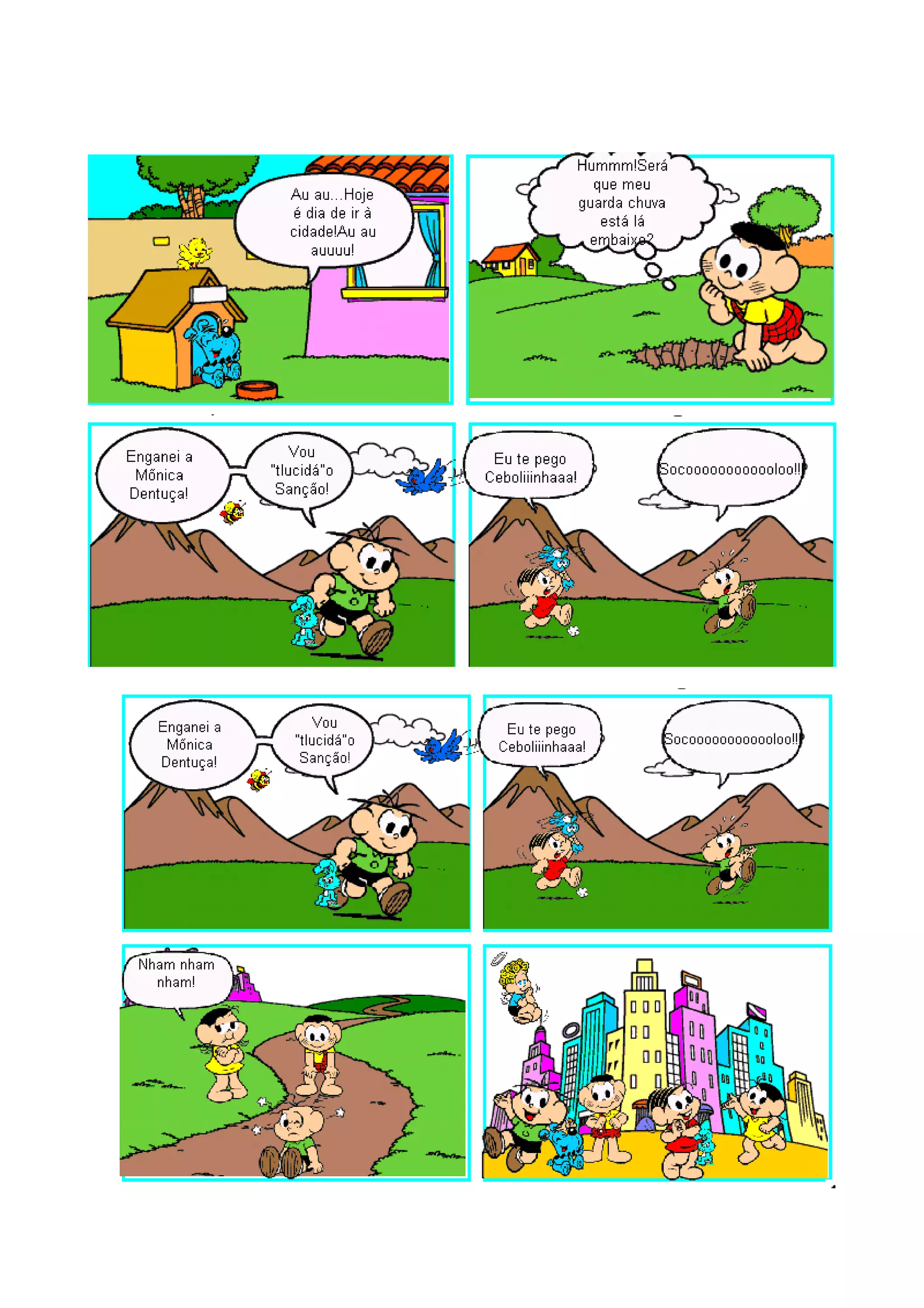 Modelo De Historia Em Quadrinhos