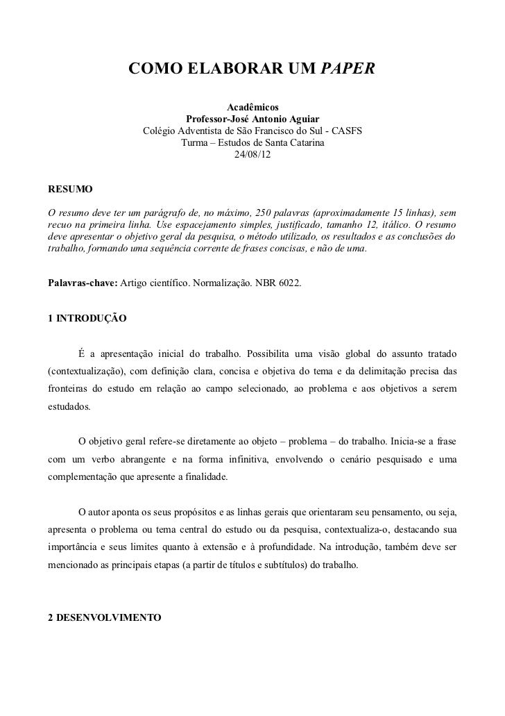 Exemplo paper 2012