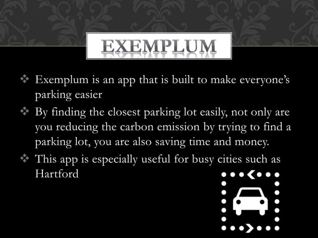 Exemplum App Description | PPTX | Auto Navigation Systems | Auto Technology