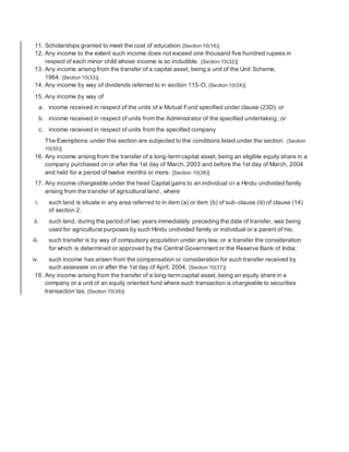 Exempted income | PDF