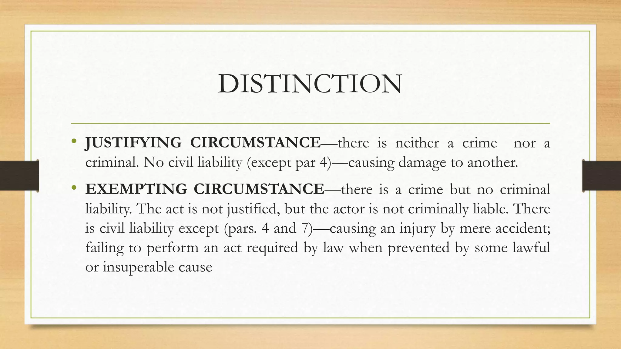 Exempting circumstance | PPTX