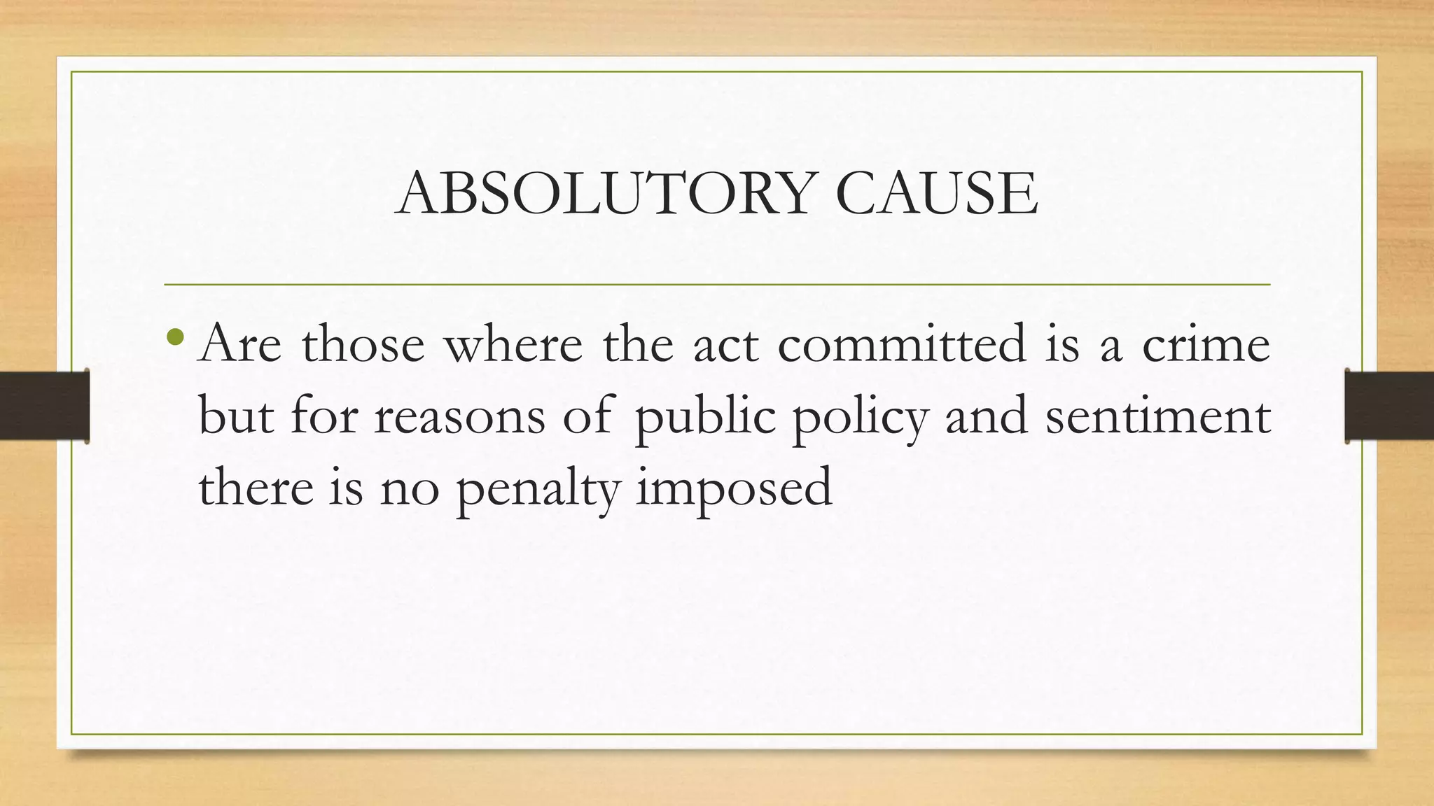 Exempting circumstance | PPTX