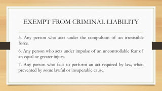 Exempting circumstance | PPTX