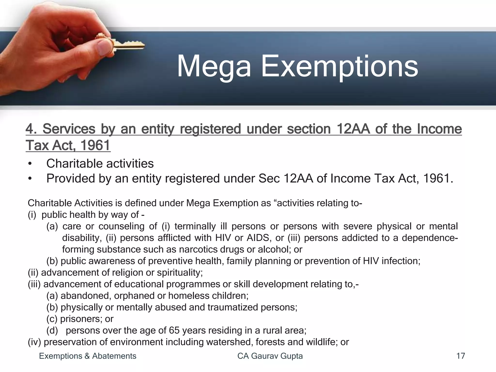 Exemptions and Abatements | PPTX