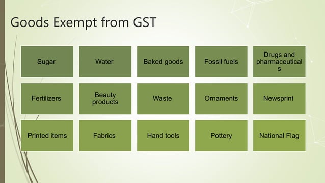 Exemptions Under GST Law at goods and services.pptx