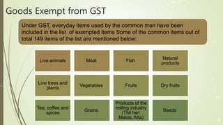 Exemptions Under GST Law at goods and services.pptx
