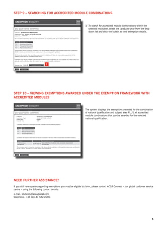 Exempt user guide ACCA | PDF