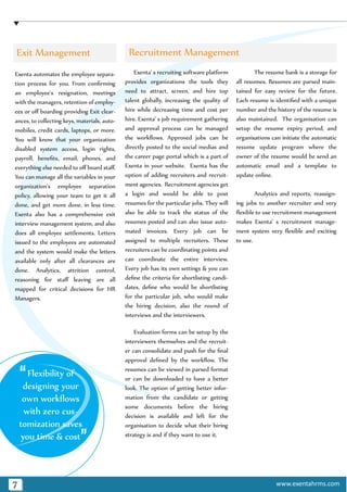 Exenta HRMS brochure | PDF