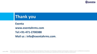 Exenta overview | PPS