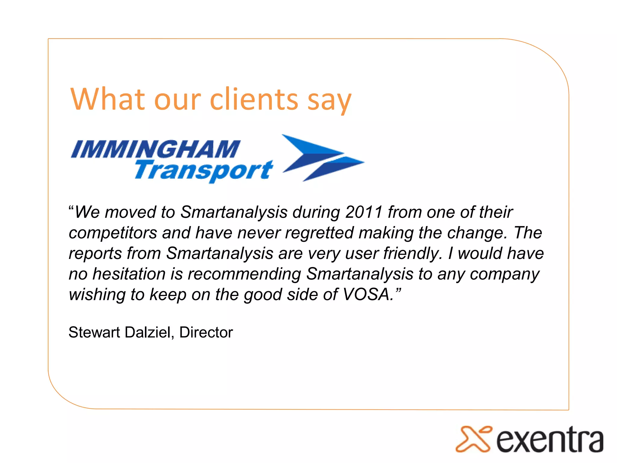 Exentra Transport Solutions - Saving road transport operators time ...