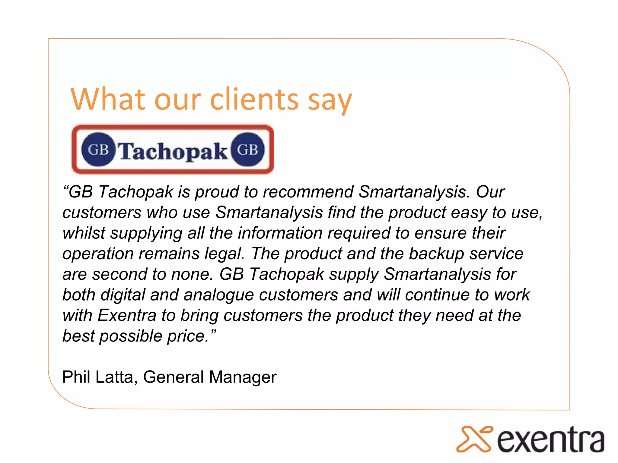 Exentra Transport Solutions - Saving road transport operators time ...