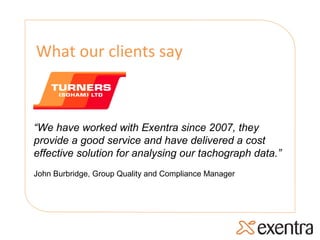 Exentra Transport Solutions - Saving road transport operators time ...