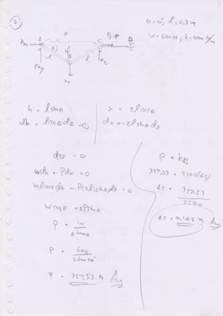 เฉลยแบบฝึกหัดวิชาStatic_สถิตย์ศาสตร์ Virtual work | PDF